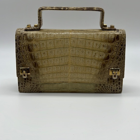 Bags | Vintage Skin Hand Bag Is Neutral Color Pallet | Poshmark